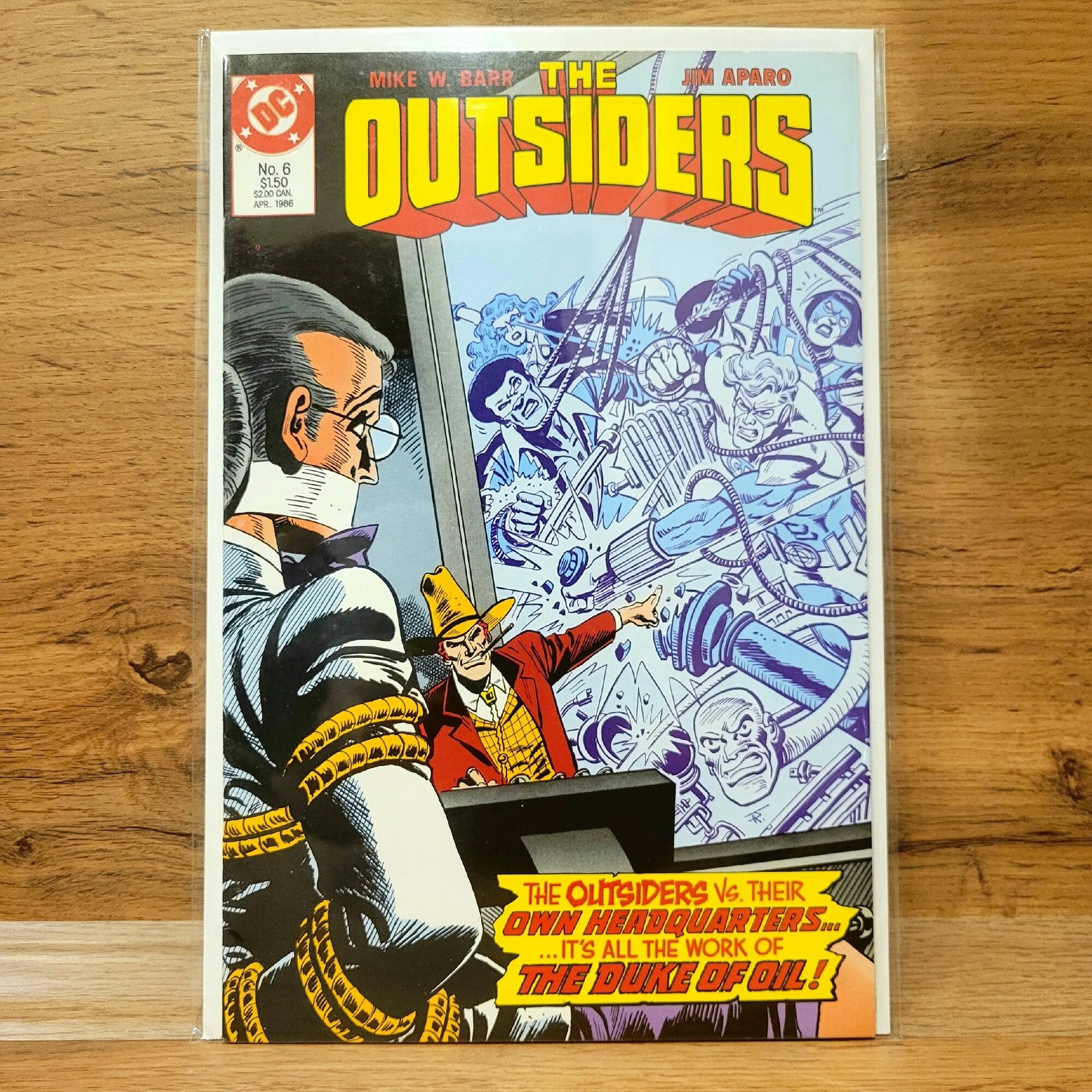 Ретро Комикс The Outsiders #7. 1986 Год. Комикс (сингл) на английском языке