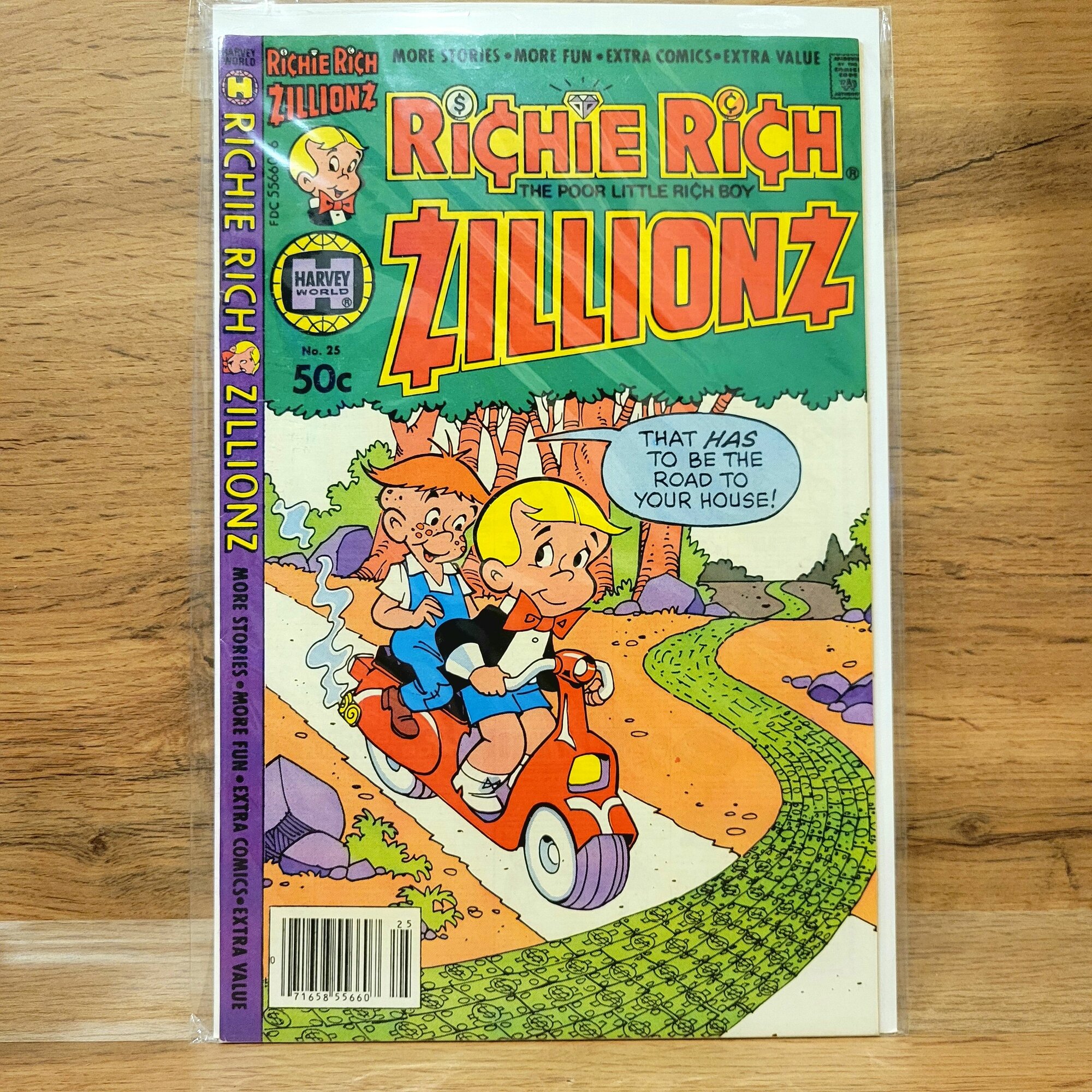 Раритетный Комикс Richie Rich Money Zillions #25. 1975 Год. Комикс (сингл) на английском языке
