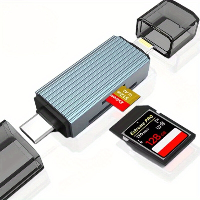 Многофункциональный кардридер, совместимый с Apple Type-C и USB, TF+SD