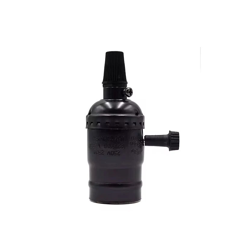 Винтажный алюминиевый патрон E27 Black-A