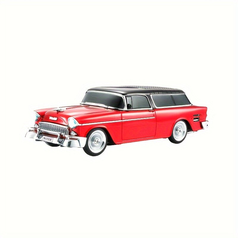 Портативная беспроводная автомобильная колонка с FM/USB/AUX/TWS стереозвуком, LED-дисплеем и подсветкой, красный