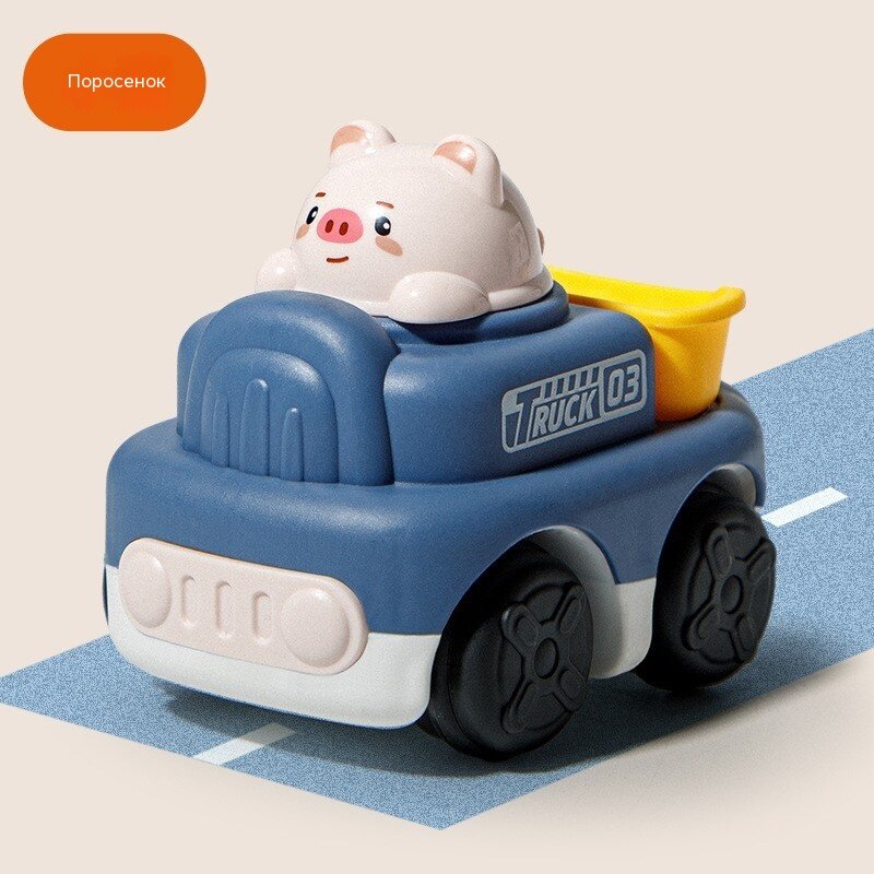 Игрушечный автомобиль с гироскопическим механизмом "Little Piggy Tumbler" в пакете Opp