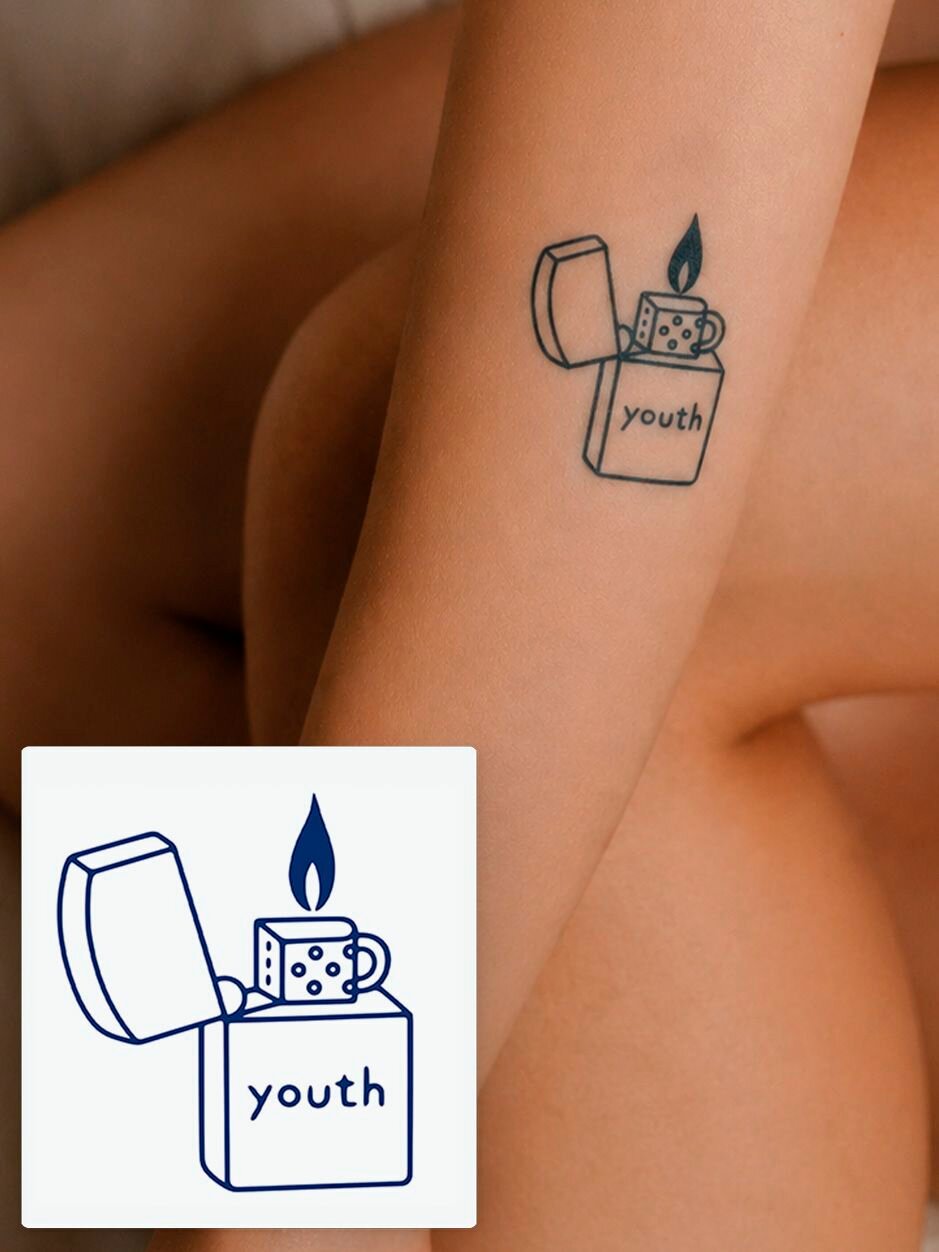 Tattoo'шки Временные тату без пленки (темнеют через 24 часа) 5*5см татуировки наклейки 5х5 см для кожи