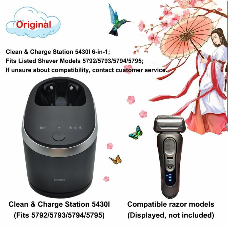 Чистящая и заряжающая станция 5430I 6-в-1 SmartCare Center для электробритвы. Совместима со станциями Smart Station для моделей S8/S9/S9Active/S9Pro/S9Pro+
