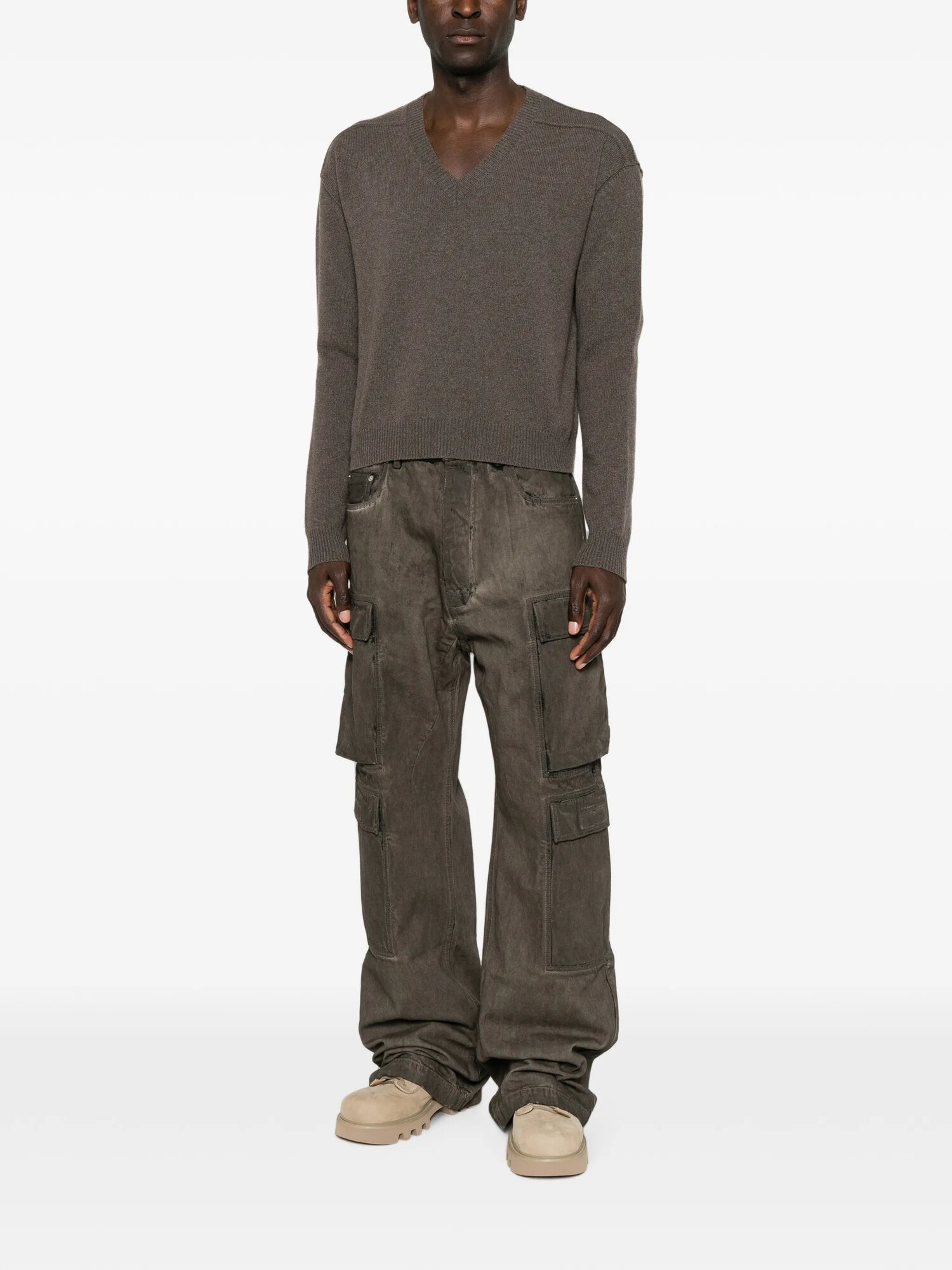 Джинсы Rick Owens Belt-loop faded-effect jeans, размер XL — фото 1