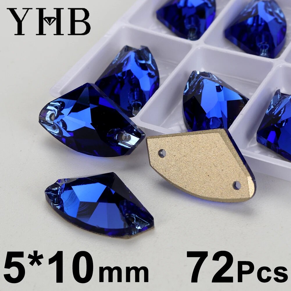 Стразы YHB Синий Galactic 5X10mm