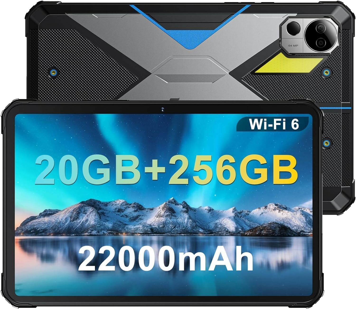 Планшет FOSSiBOT DT2, 20 (12+8) ГБ, 256 ГБ, 10,4 дюйма, FHD, 22000 мАч