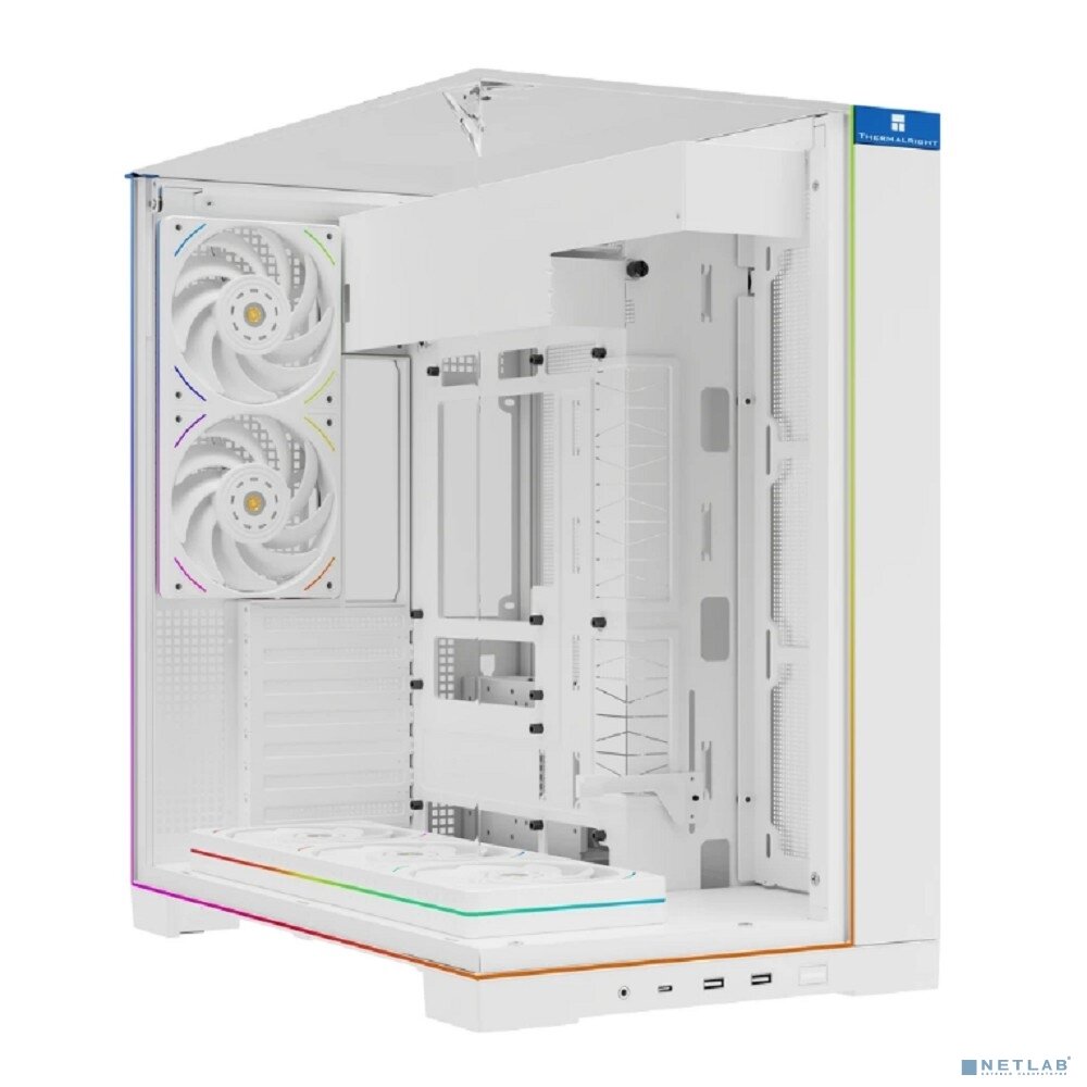 Thermalright Корпус TR-A70 ARGB White FanUB / TG / TL-UB36RW+TL-UB24W PWM Fans / USB TYPE-C / ATX / TRA70AFUBW