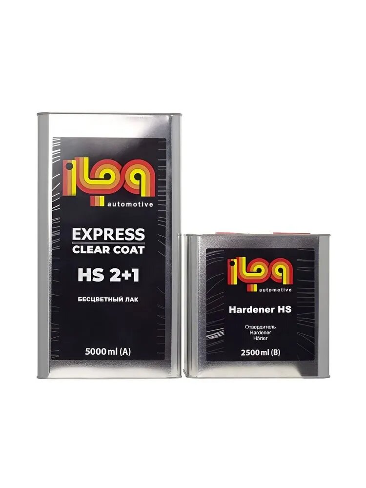 ILPA Лак акриловый Clear coat EXPRESS НS 2+1 5л. + отвердитель 2.5л.