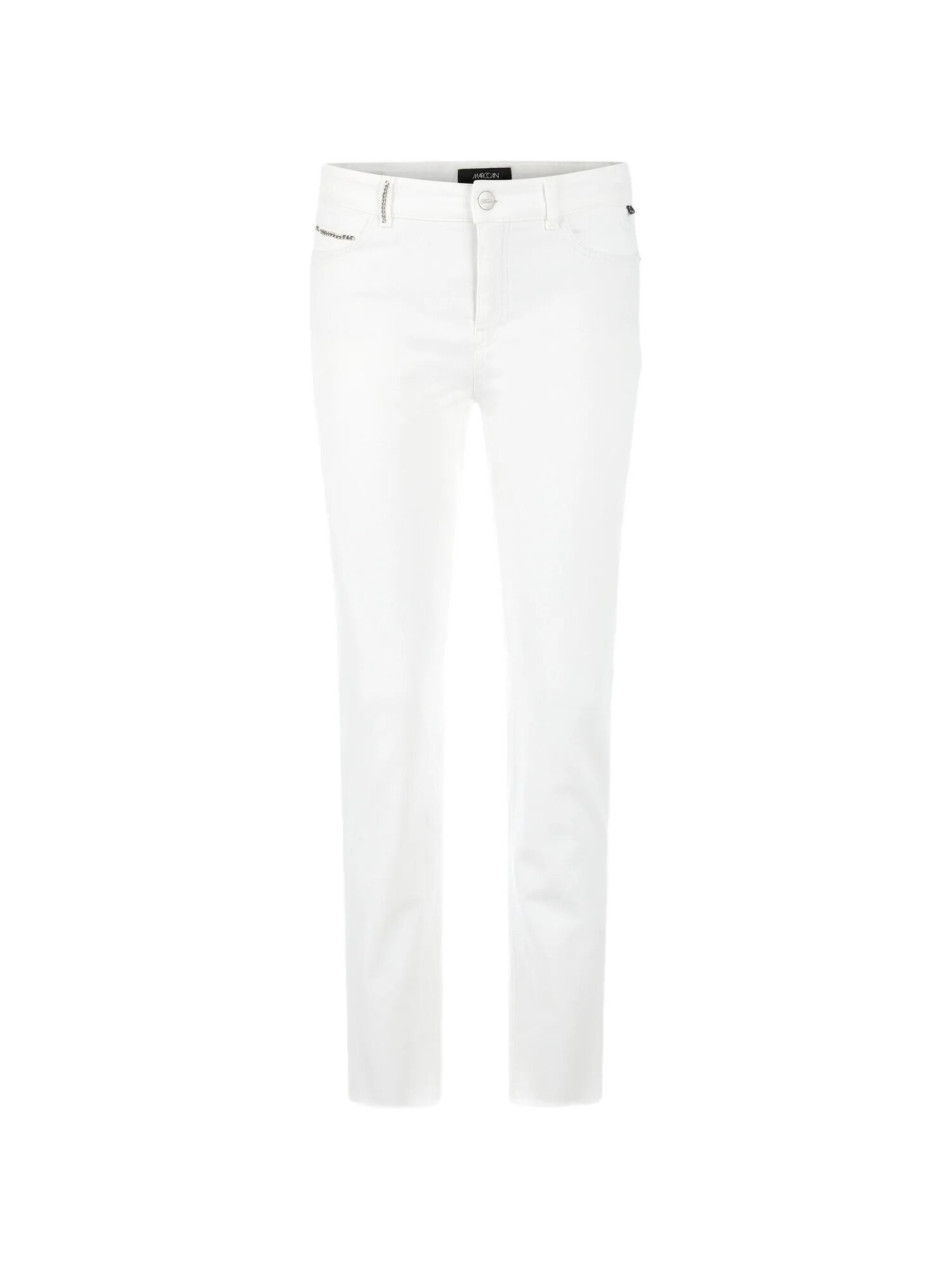 Джинсы Faro chain-detail frayed-hem jeans 