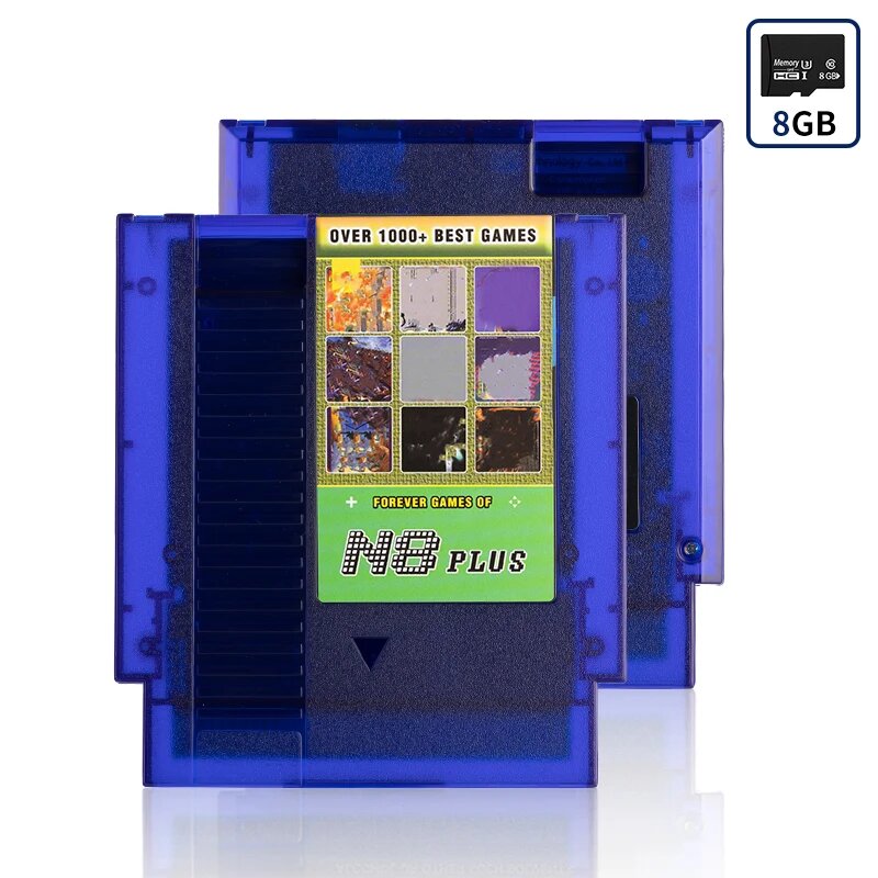 EVERDRIVE N8 флэш-картридж для NES Clear Blue 2