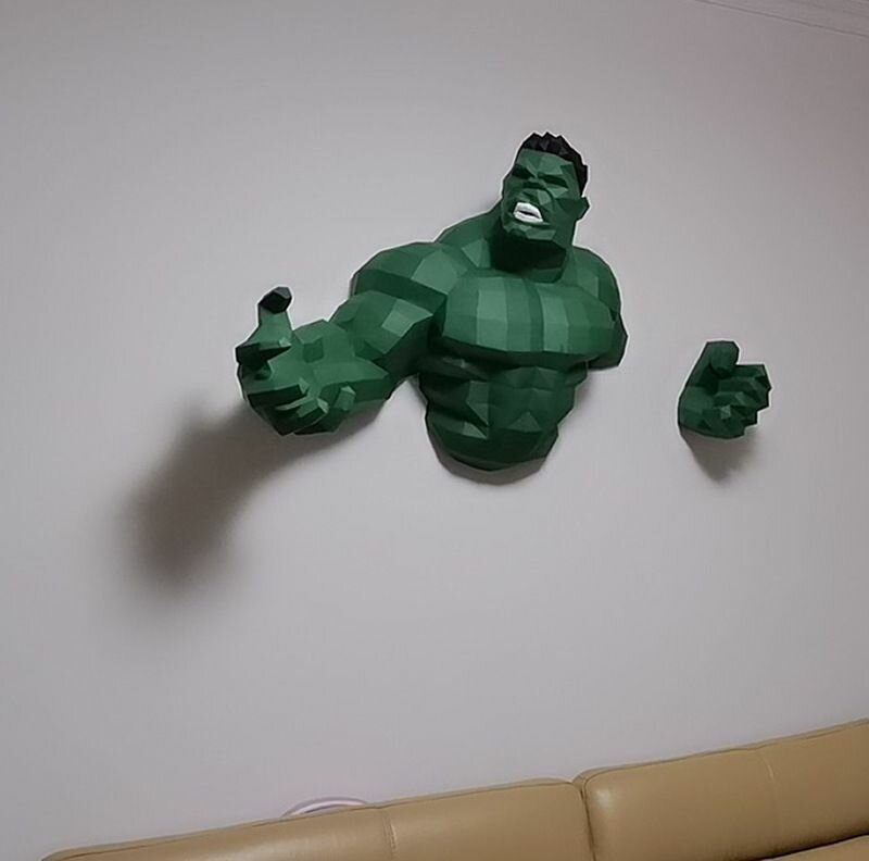 Конструктор бумажный, 3D набор для творчества, моделирования полигональной фигуры из картона, развивающий, подарочный / инструменты для сборки в комплекте полигональные фигуры развивающая игрушка набор для сборки