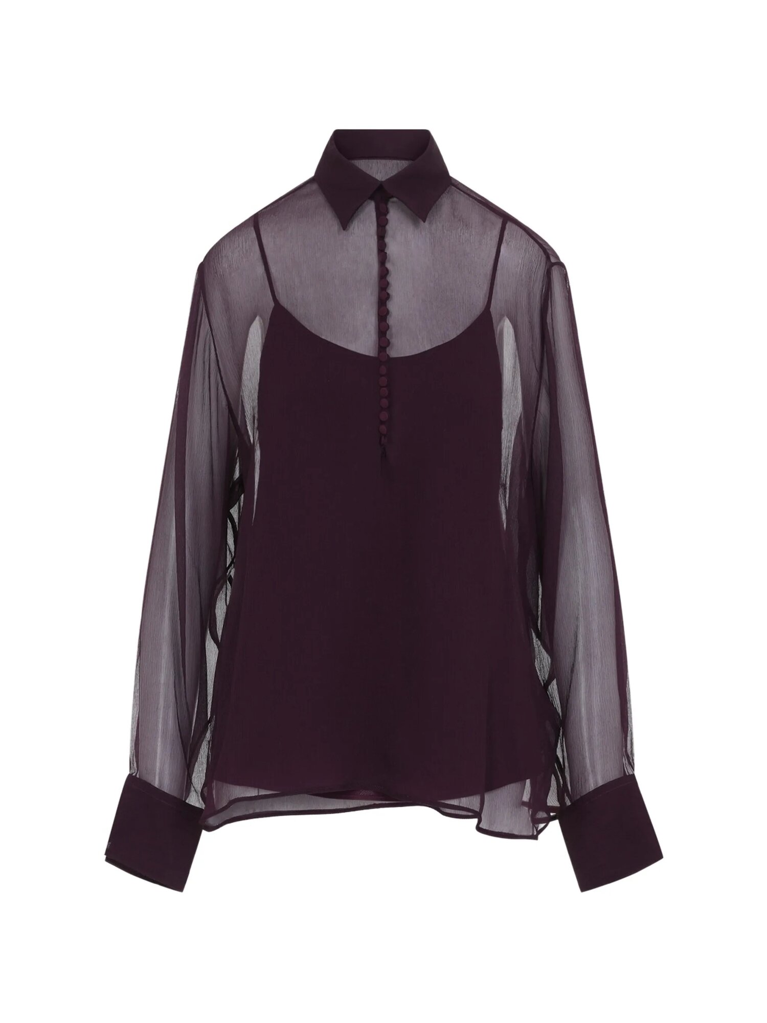 Блуза Ermanno Scervino Sheer silk blouse