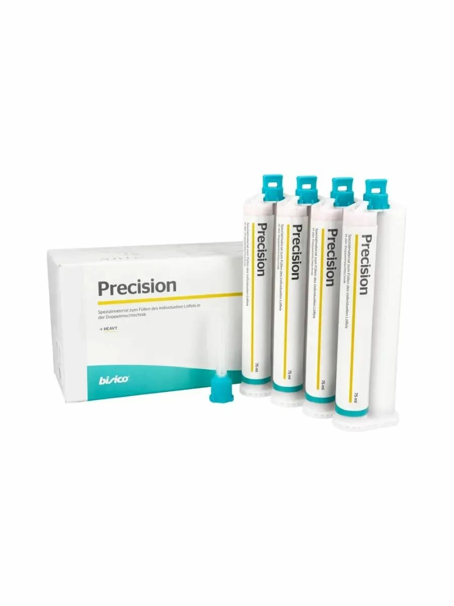 Bisico Precision слепочный материал, 4 картриджа по 75 мл.