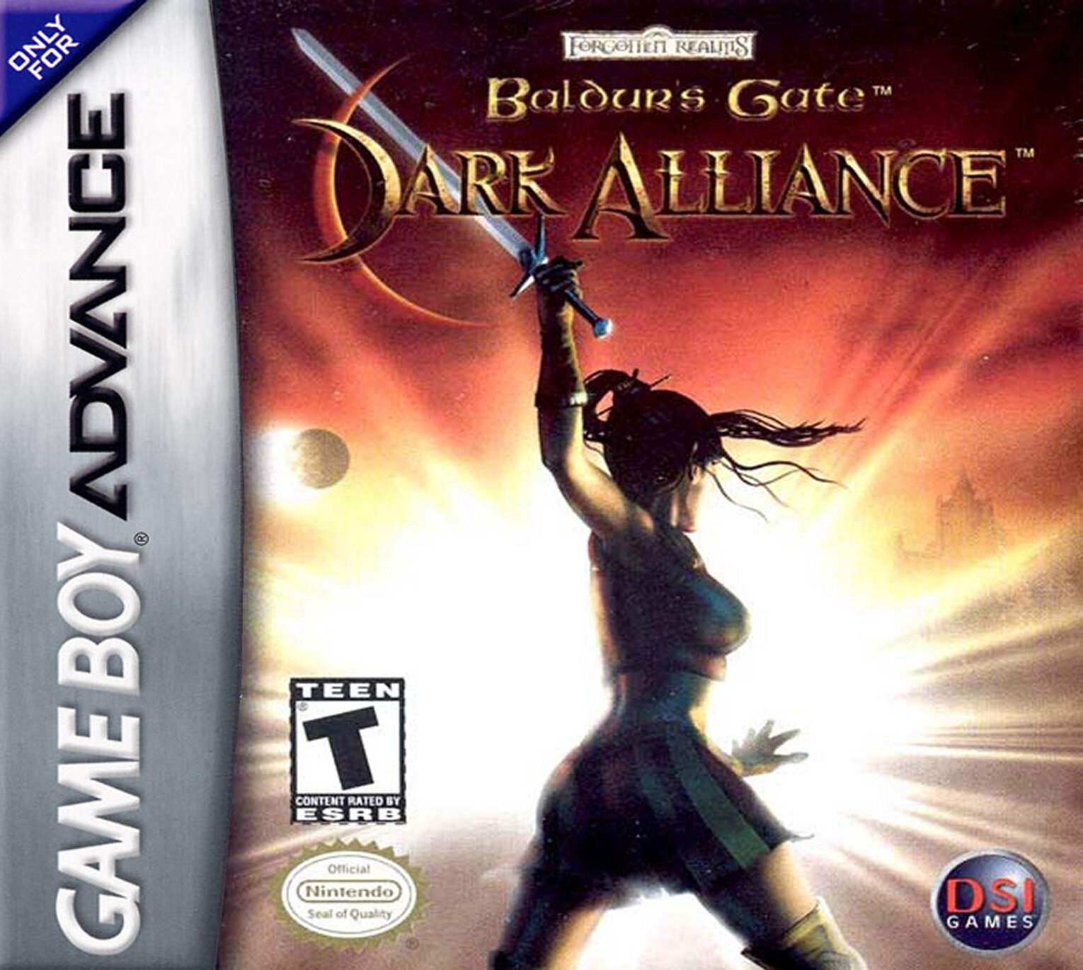 Игровой картридж Baldur's Gate: Dark Alliance (Врата Балдура: Темный Альянс) GBA, рус. версия (Platinum) 64K-017