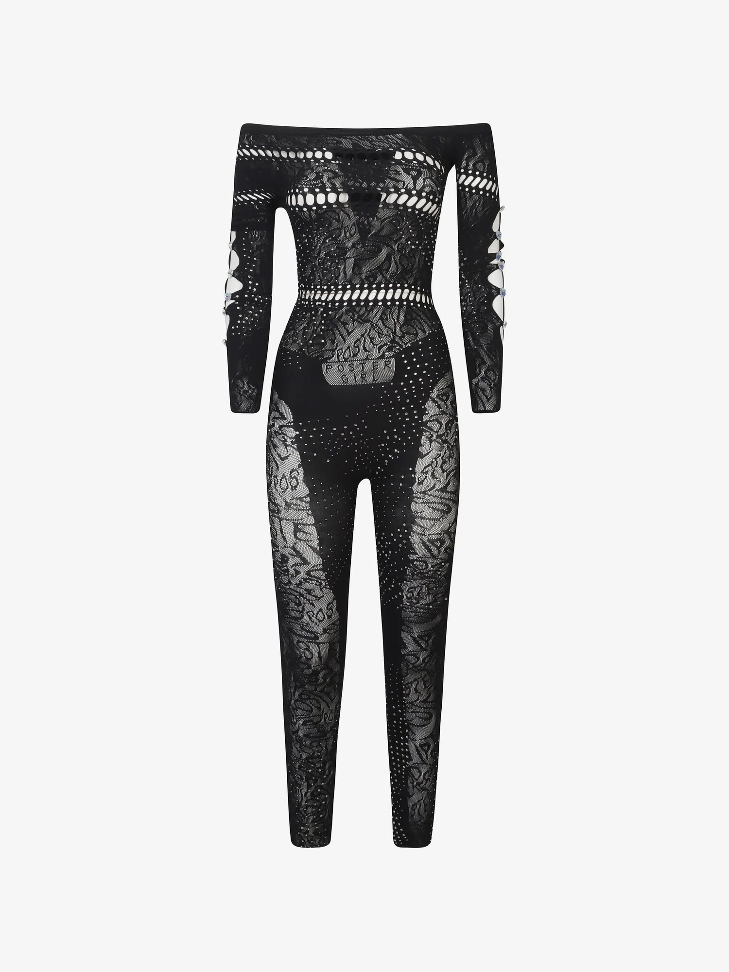 Комбинезон Off-shoulder lace jumpsuit