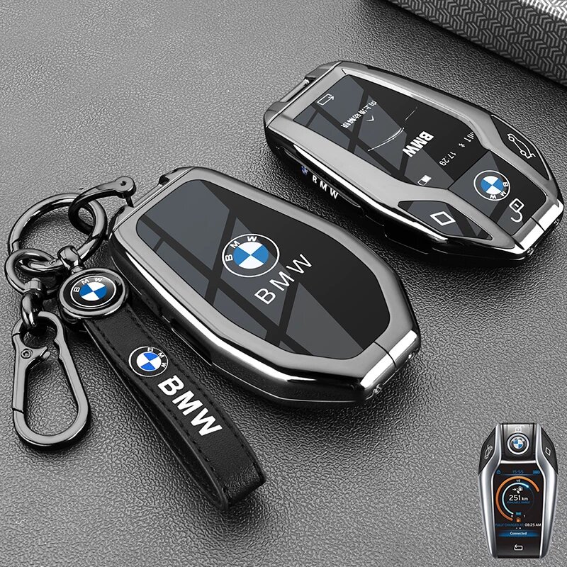 Ключевой брелок BMW с ЖК-экраном для 5-й серии 530/525, 3-й серии 325Li/330, 1-й серии 118i, i3, x3, x1, x5, черный