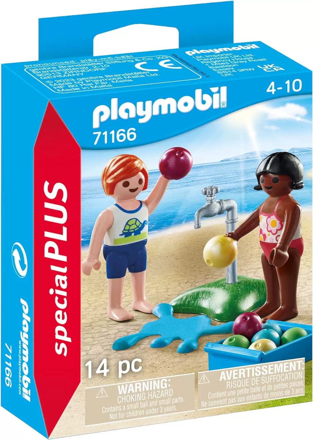 Кукла Playmobil Mobigo S25 в слепой упаковке: персонаж 71166 Ребенок с водным шаром, коллекционная игрушка для детей
