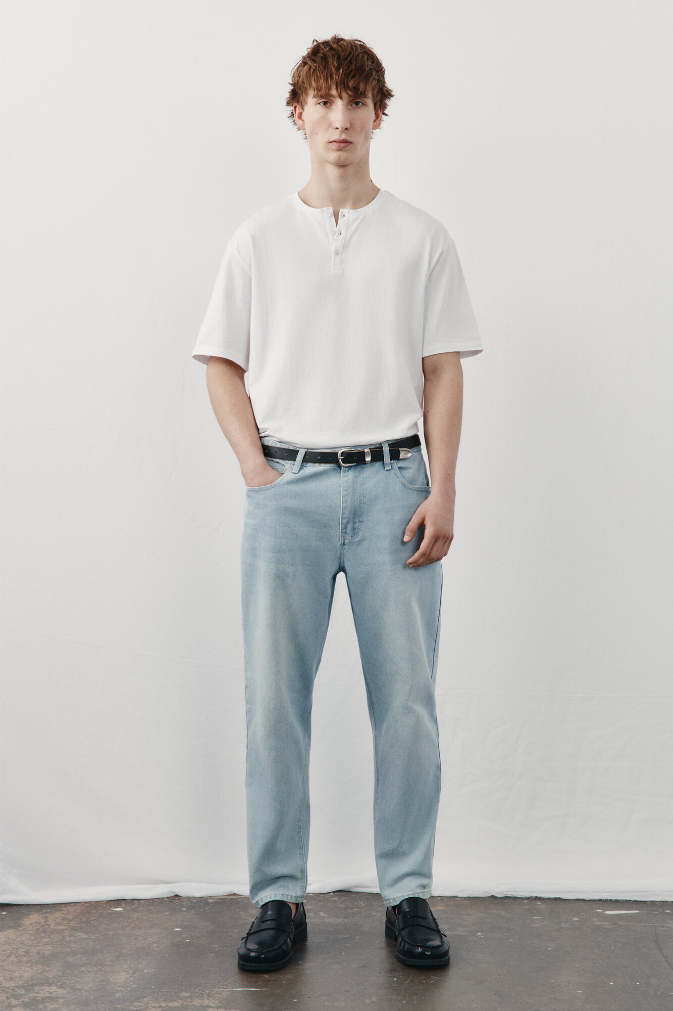 Джинсы зауженные Befree basic, размер 30/176 JEAN, голубой индиго — фото 1