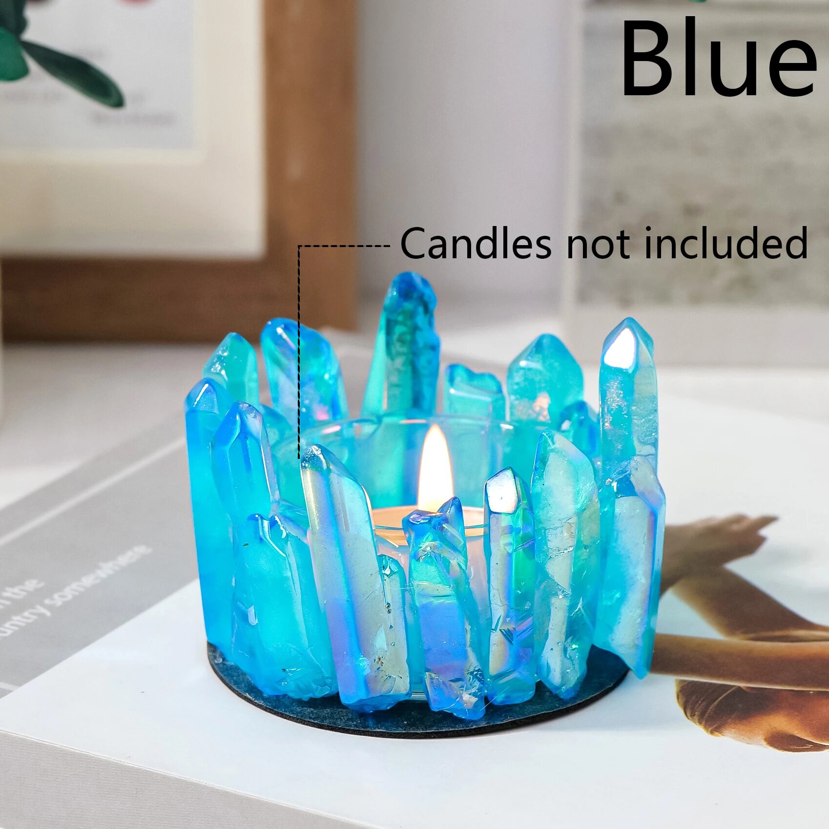 Подсвечник из кварца Blue