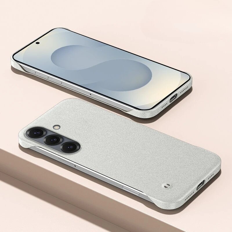 Безрамочный чехол из песчаника для Samsung Galaxy S26 Ultra, матовый, ультратонкий, Белый, white