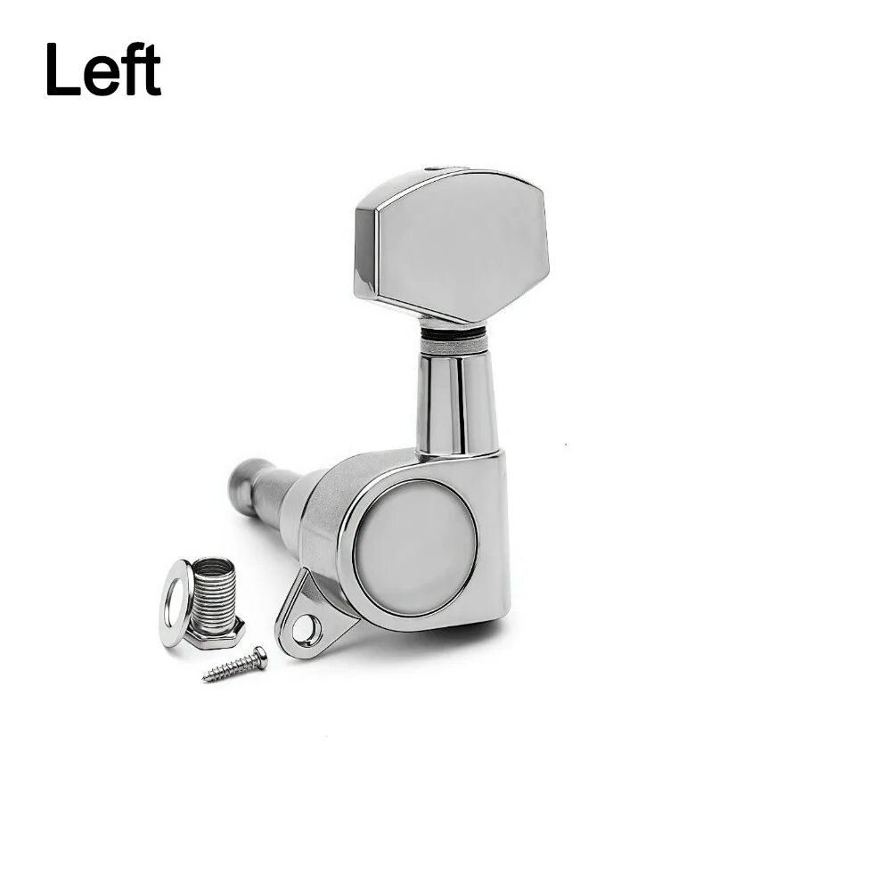 Металлические колки для гитары 3L3R серебристые/черные/золотые Silver- Left