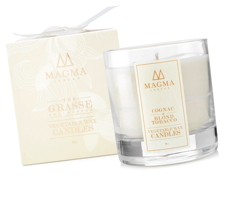 Магма Лондон Коньяк и Светлый Табак - ароматическая свеча 380 гр / Grasse Collection