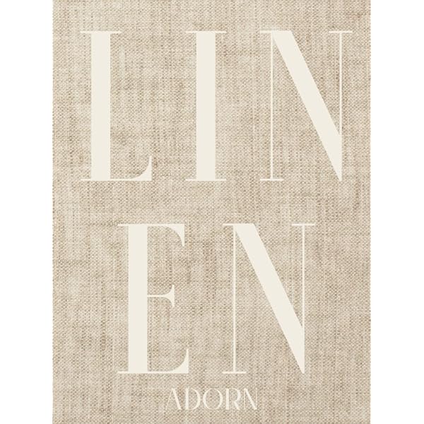 Linen Adorn: Photographed Linen Decor Book For Decorative Display | Thick Spine For Visual Statement Piece，Reprinted paperback book