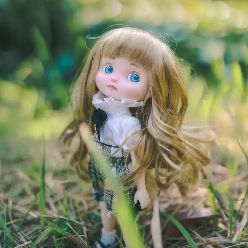 Шарнирная кукла Блайз Blythe на теле OB24, Полный комплект: парик, глаза, одежда Дизайнерский макияж