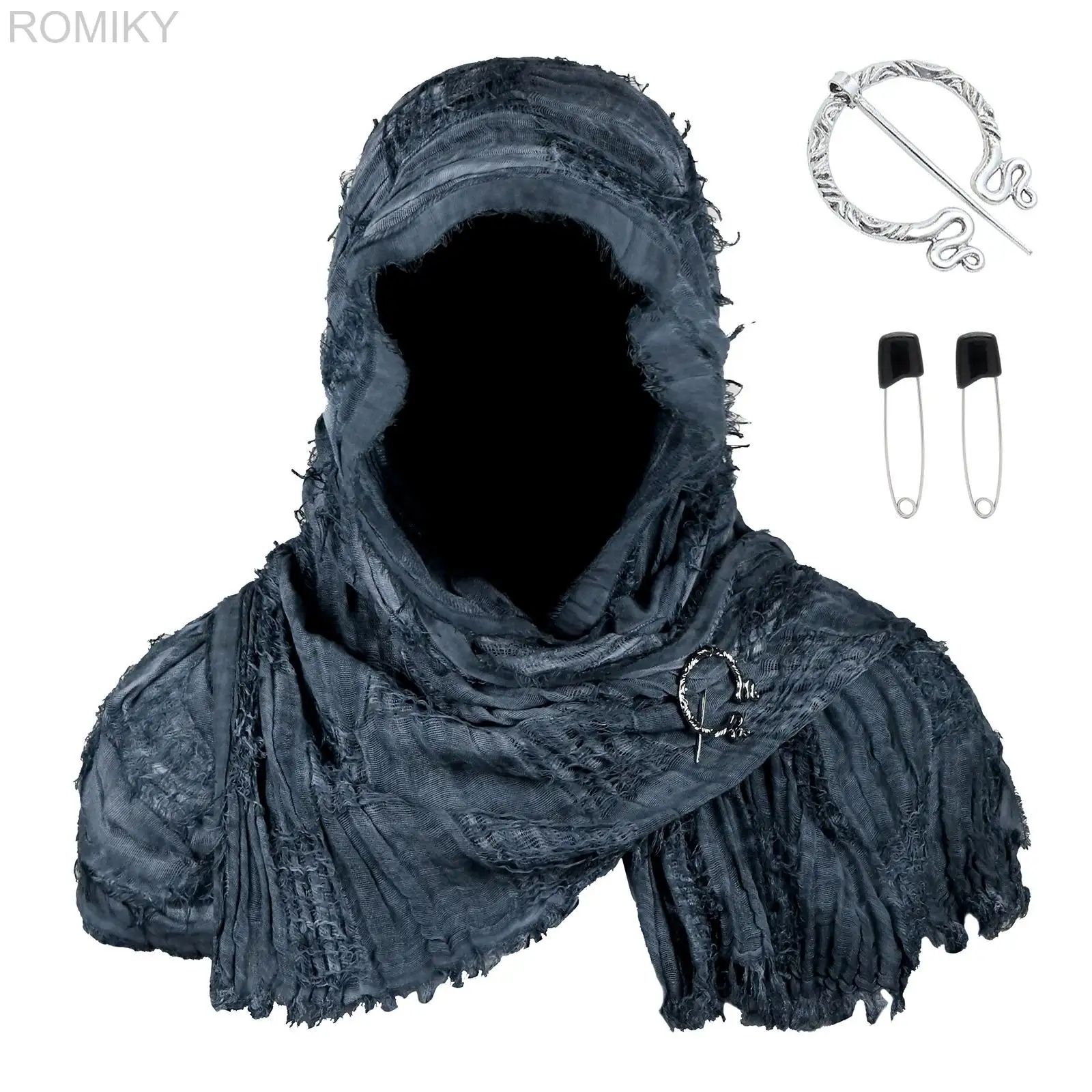Палантин ROMIKY для мужчин,190х70 см, синий