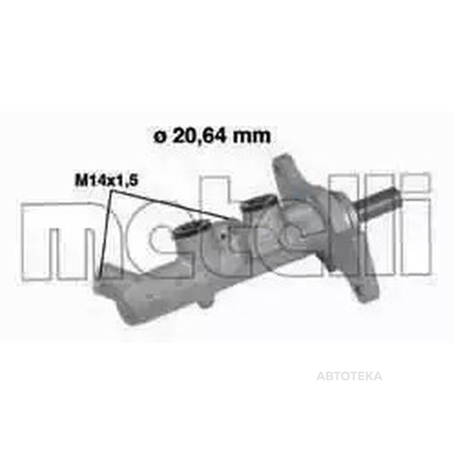 Главный тормозной цилиндр METELLI 050593