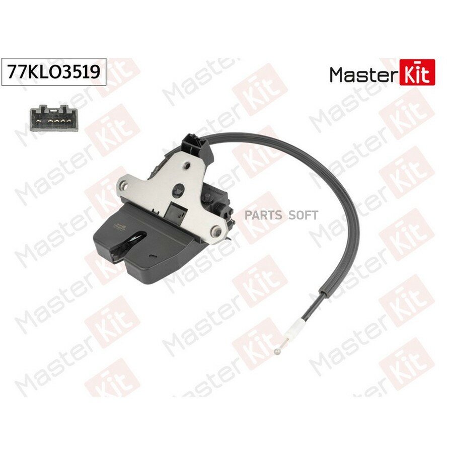 Замок багажника Land Rover RANGE ROVER EVOQUE (LV/L538) 2011 - 2019 77KLO3519 от официального дистрибьютора, MASTERKIT, артикул 77KLO3519