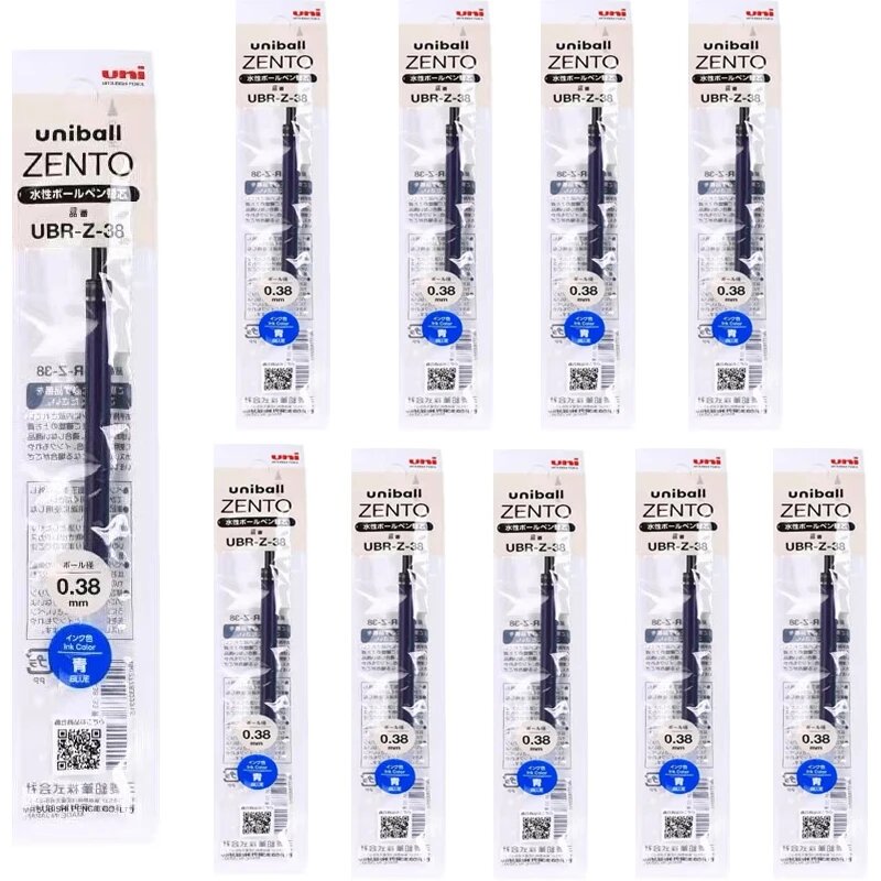 Uni ZENTO Signature Series гелевая ручка, чёрная латунь, 0,5 мм 10Blue Ink(0.38mm)