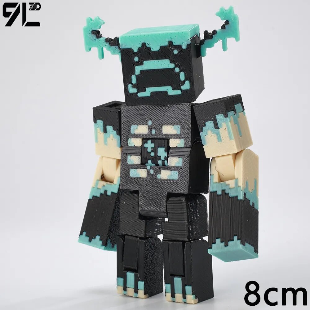 9L3D Фигурка Страж 8 см (8CM Warden) Minecraft, titan 13, Lucky Dummy 13, 3D-печатная подвижная модель, подарок для фанатов и коллекционеров