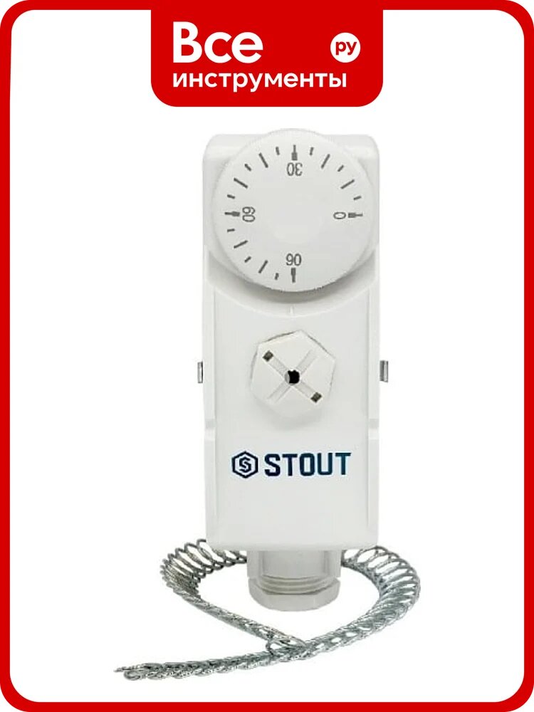 Термостат накладной механический с пружинным фиксатор STOUT STE-1007-200090 RG009455R1JD3B