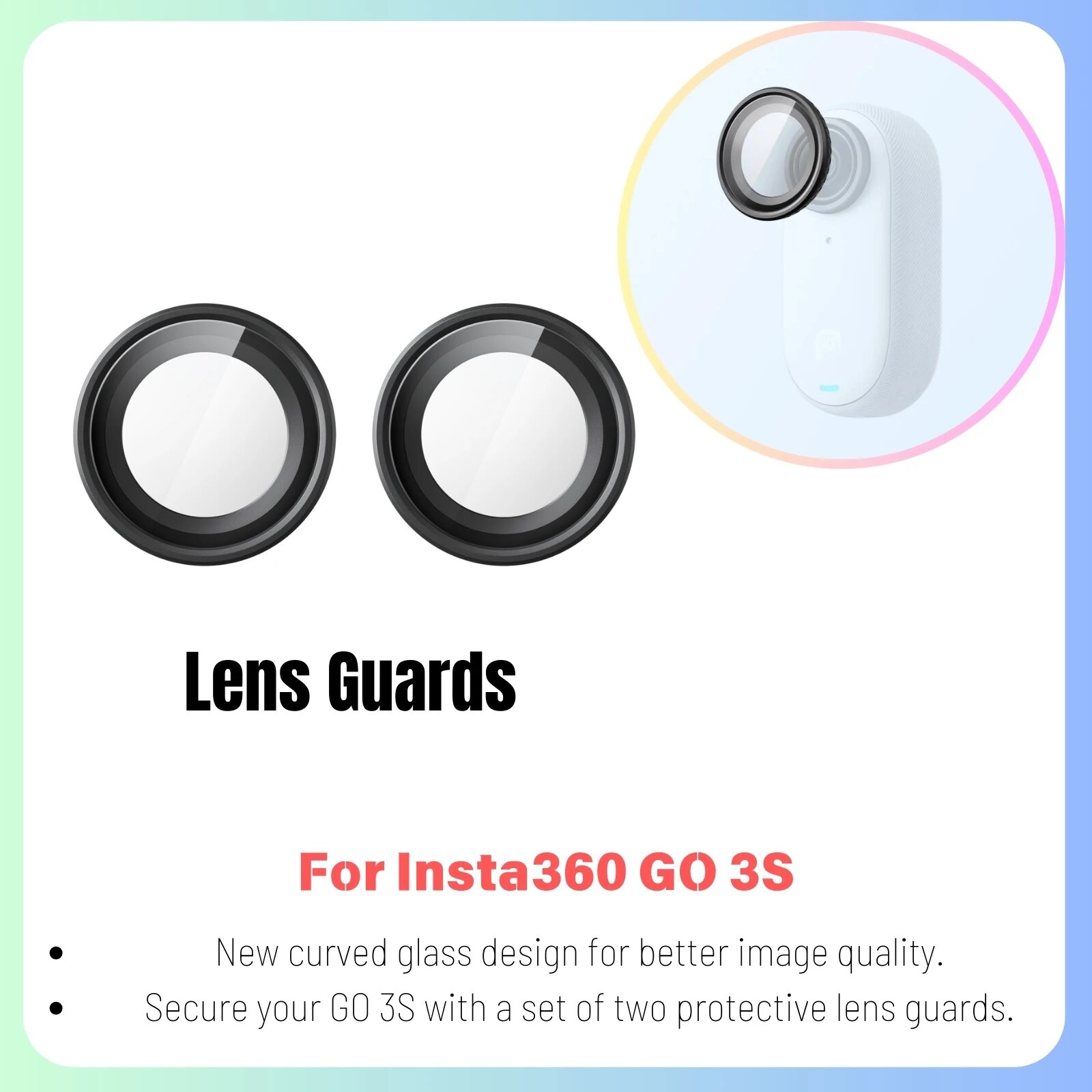 Lens Guards для Insta360 GO 3S, Black