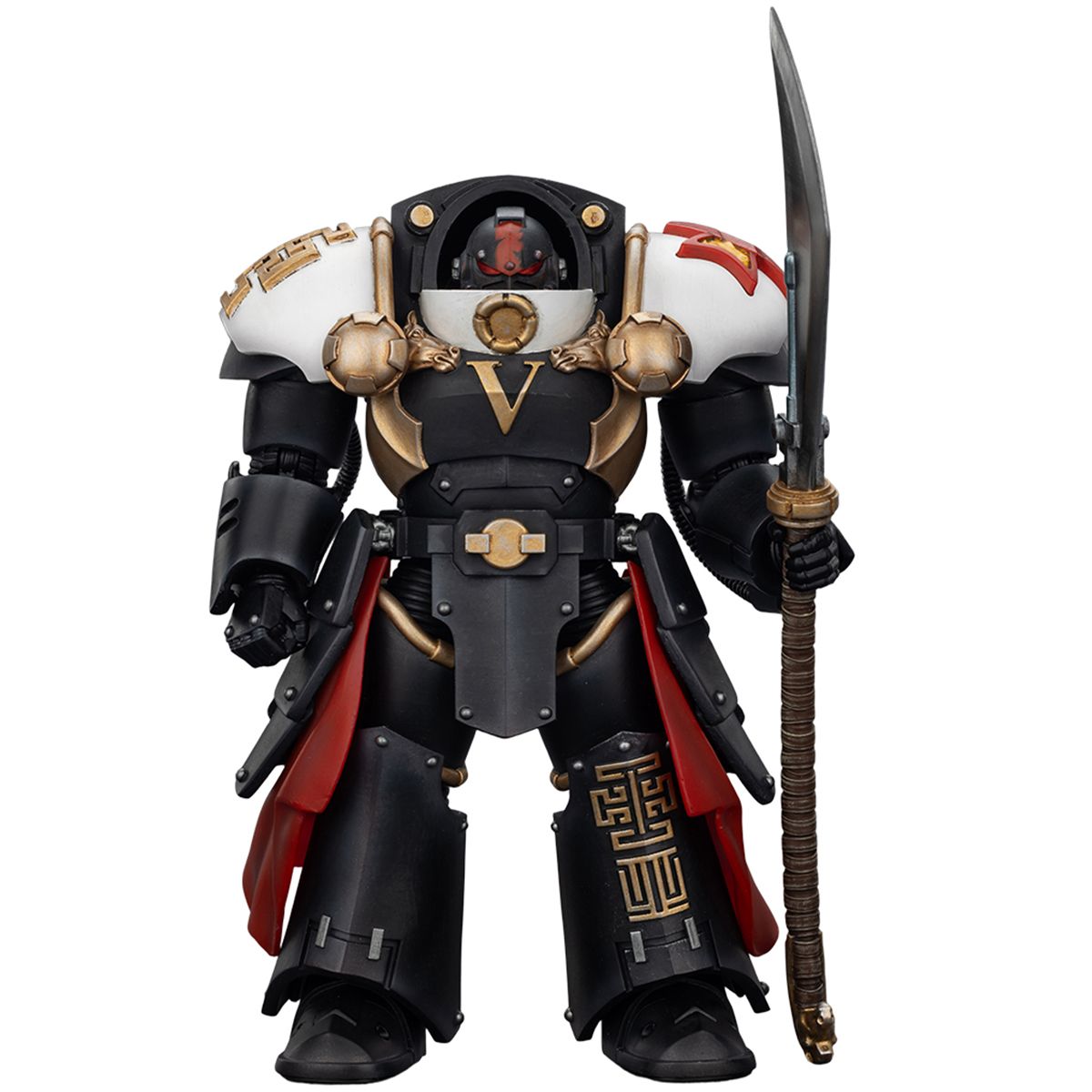 HIPLAY JOYTOY Warhammer JT02946 Терминатор Эбенового Кешига 1 Белых Шрамов с силовой глефой, фигурка в масштабе 1/18