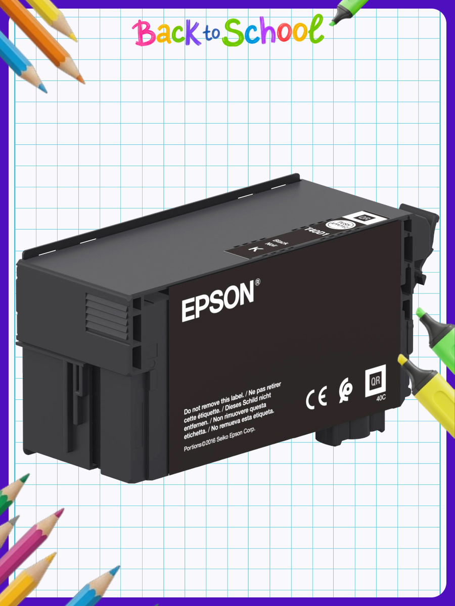 Картридж для струйного принтера EPSON T40D1 Black (C13T40D140) PI