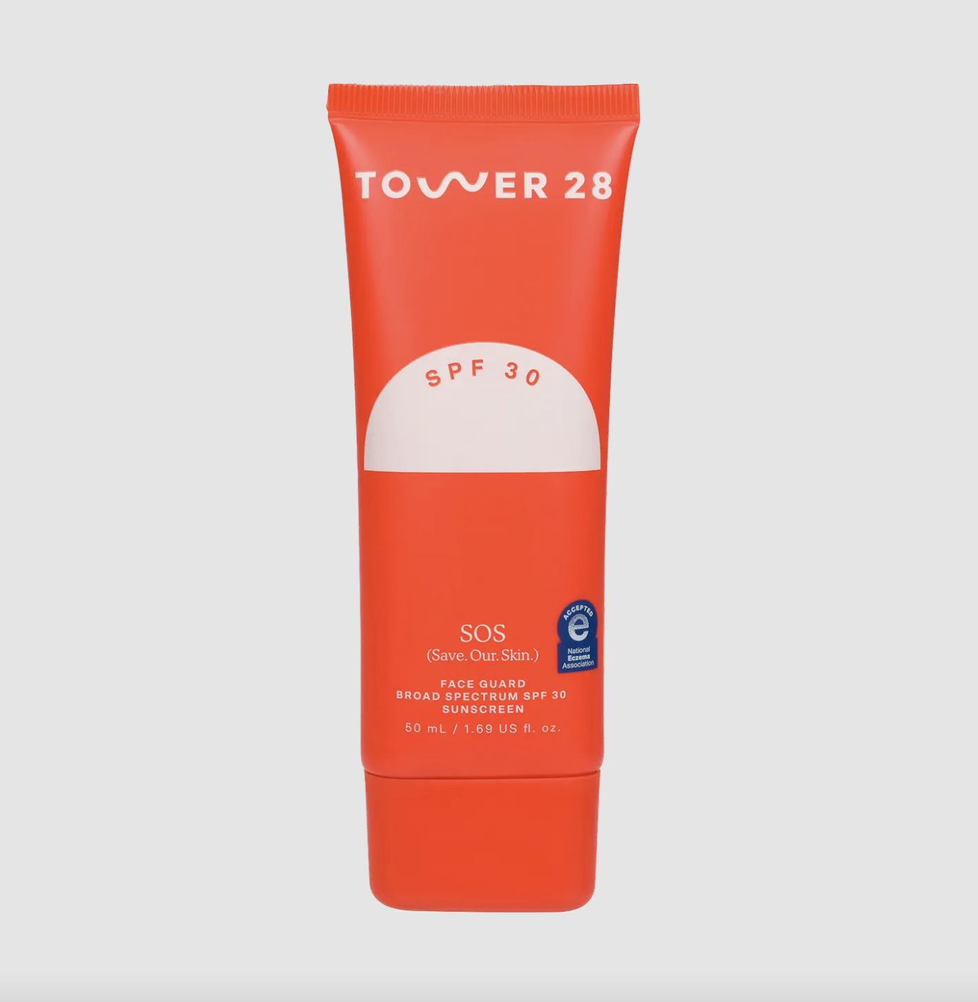 Tower 28 Beauty Легкий минеральный солнцезащитный крем для чувствительной кожи лица SPF 30 SOS FaceGuard SPF30 Sunscreen PA+++ 50ml