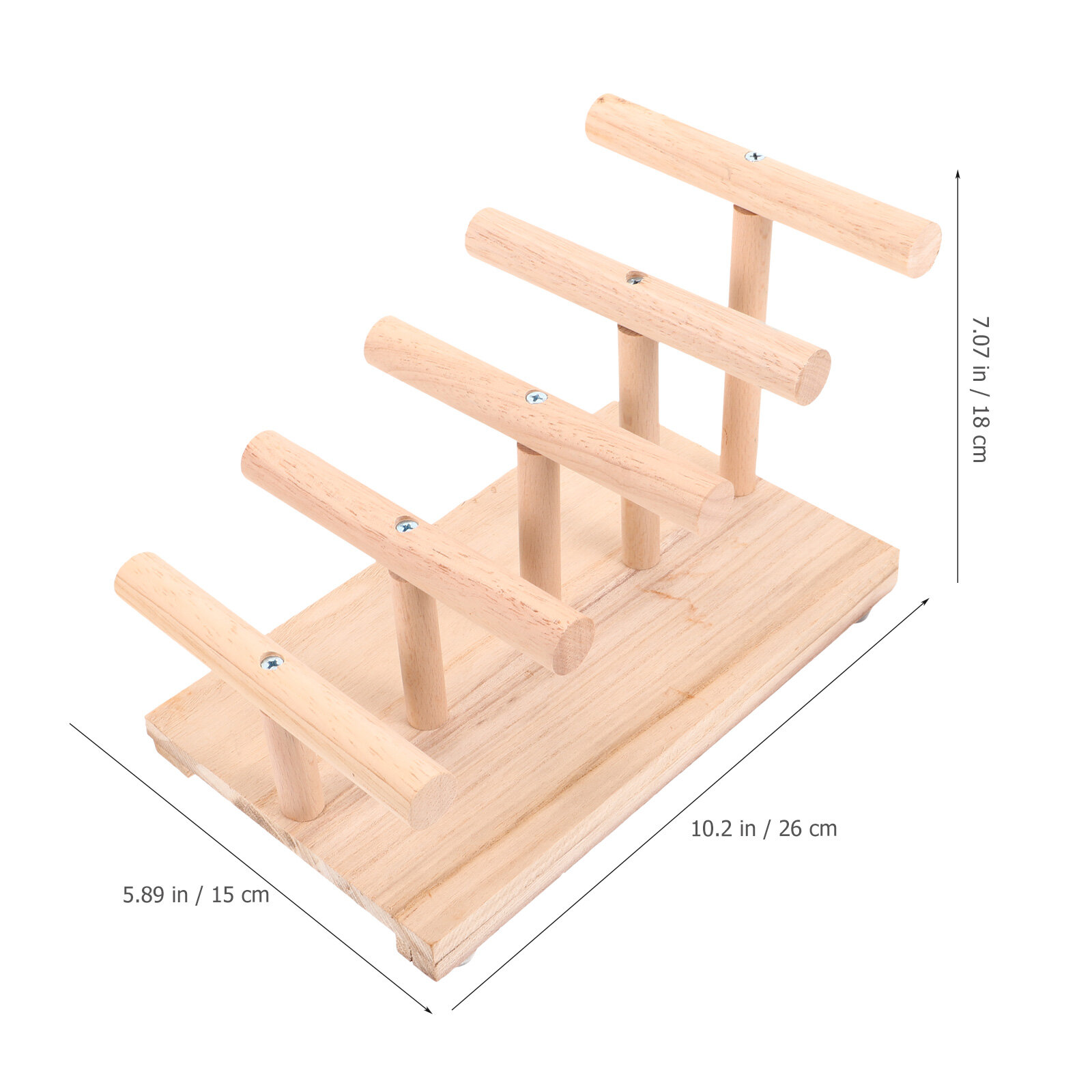 Подставка Для Попугаев С Базой Из Прочного Дерева Размер 26.00X18.00X15.00Cm