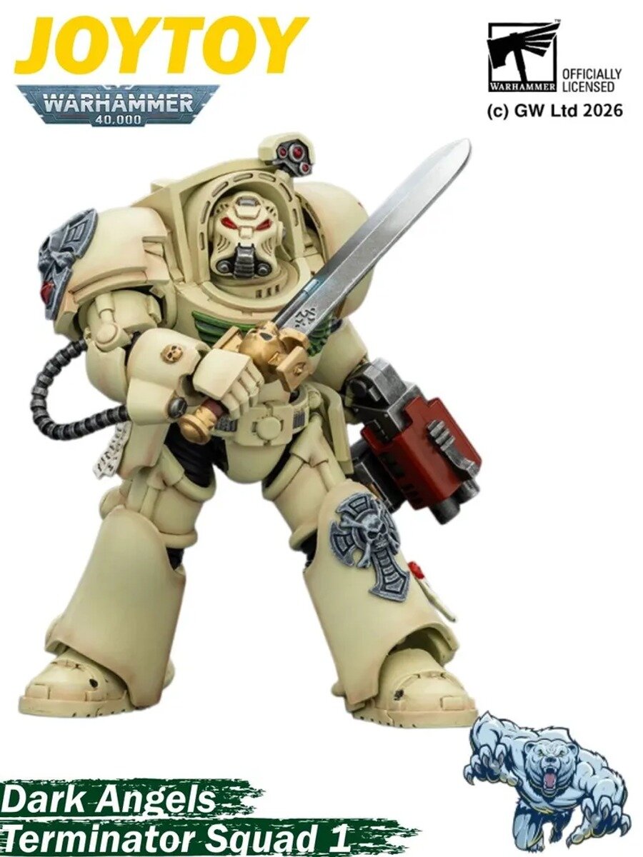 JOYTOY warhammer 40000 Dark Angels Terminator Squad 1 1/18 nодаpок коллекция игрушек