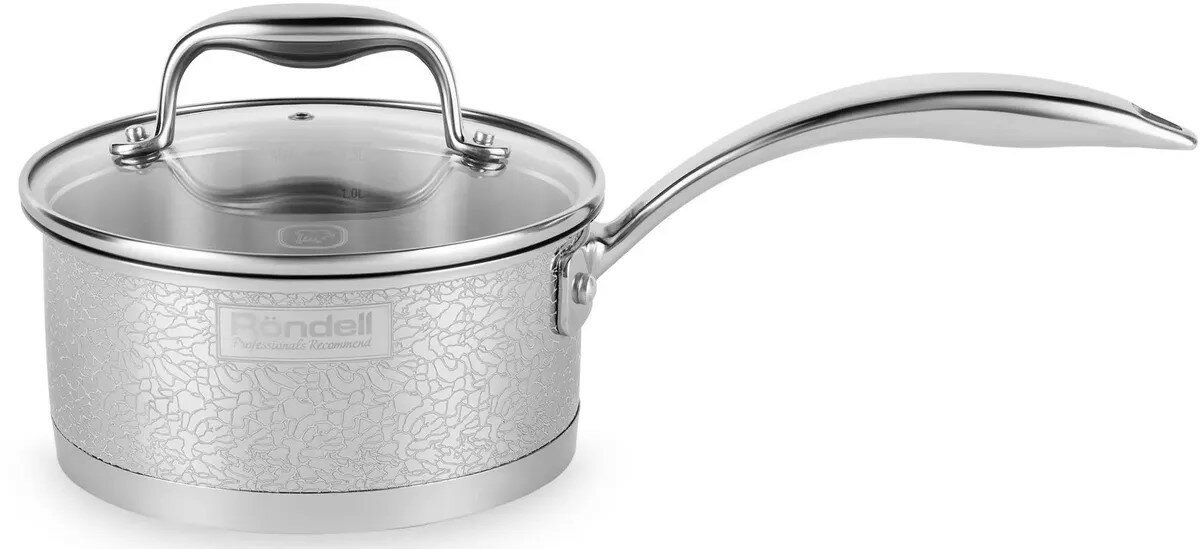 Ковш кухонный Rondell Vintage RDS-345, 1,5 л, d 16 см, с крышкой, нержавеющая сталь