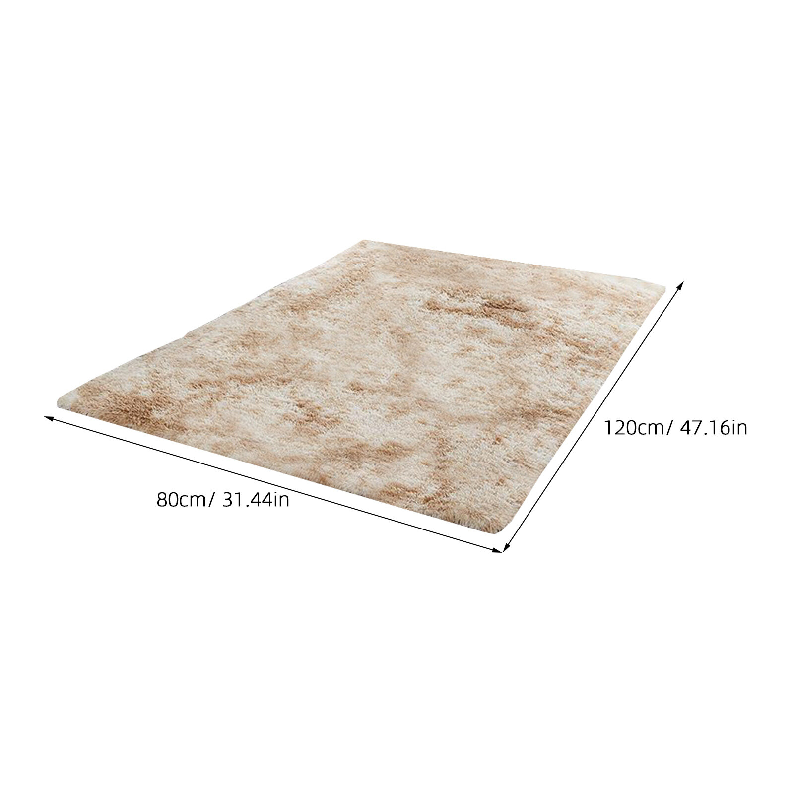 Плюшевый Коврик Антипробуксовочный Коврик Для Ванной И Дома 80X120Cm
