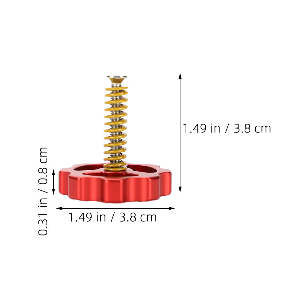 4 Пcs Крепления Для Принтера С Пружинами И Регулировочными Гайками 3.80X3.80X0.80Cm