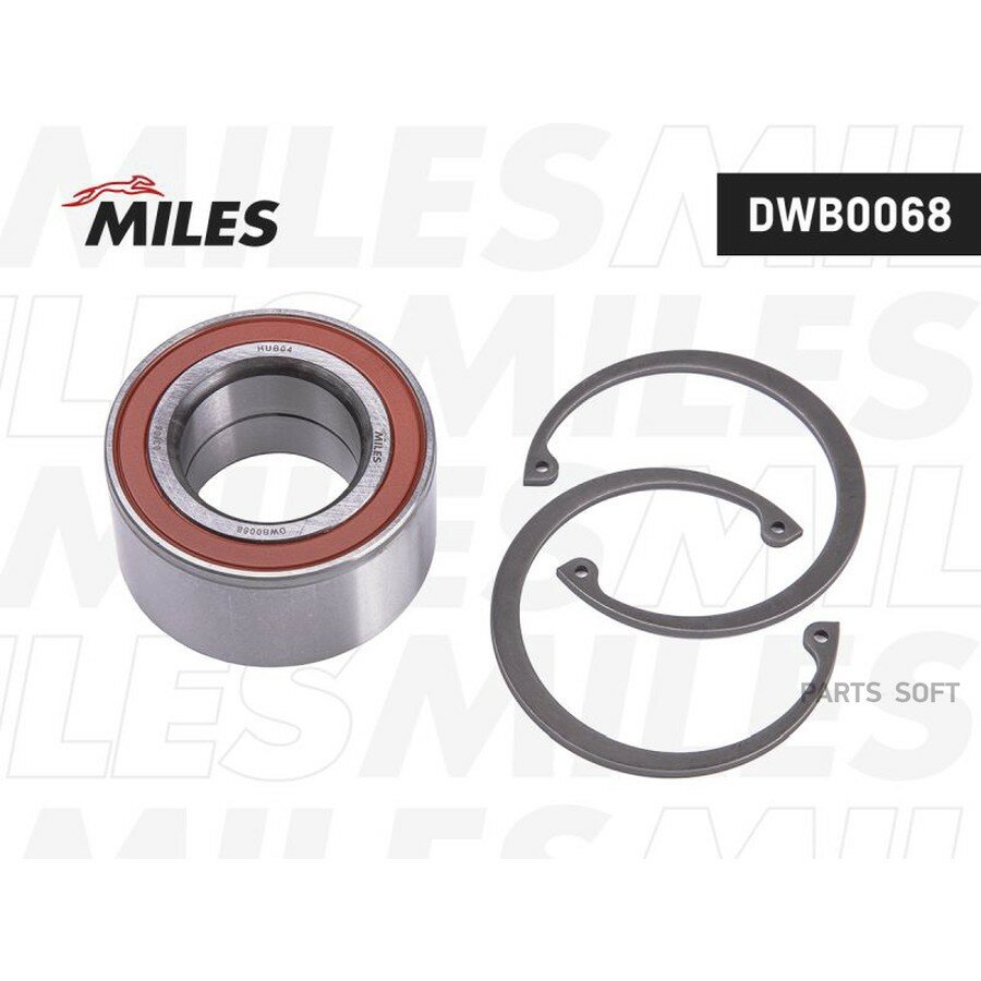 Подшипник ступицы Daewoo Nexia DOHС; Chevrolet Lanos; Chery Amulet 05-11 передней MILES DWB0068 | цена за 1 шт
