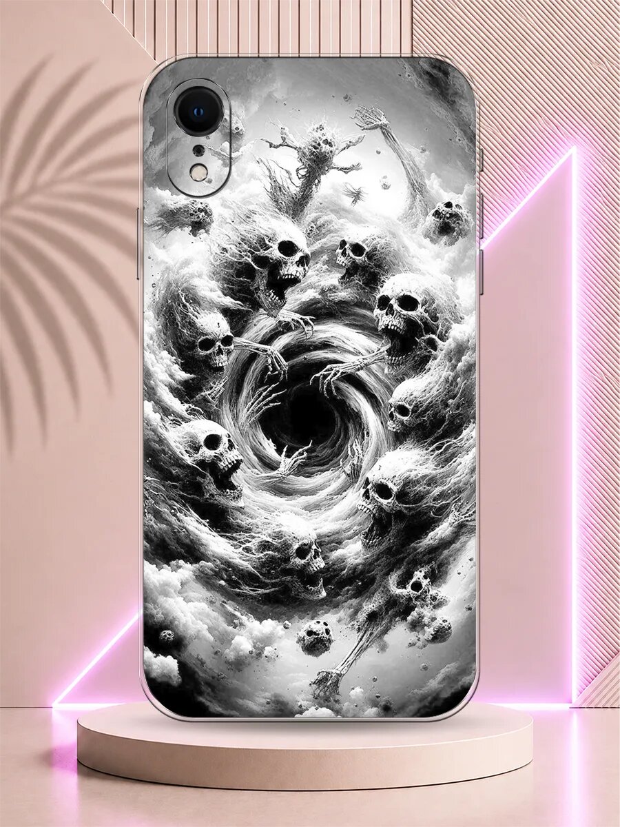 Чехол на iPhone XR Черепа