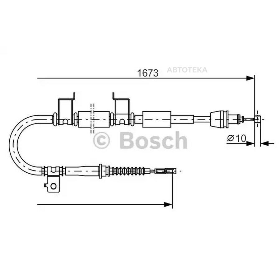 Трос стоян торм прав задн Kia Ceed BOSCH 1987482362