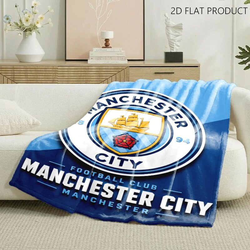 Manchester City плед из флиса с кашемиром
