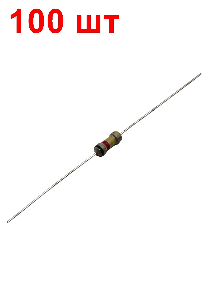 Резистор CF-25J 120K 100 шт. 120кОм 0,25Вт 5% угольный