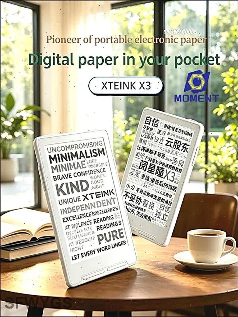 Электронная книга 4.0", белый/слоновая кость, E-ink 800x480, 16 ГБ microSD, USB Type-C
